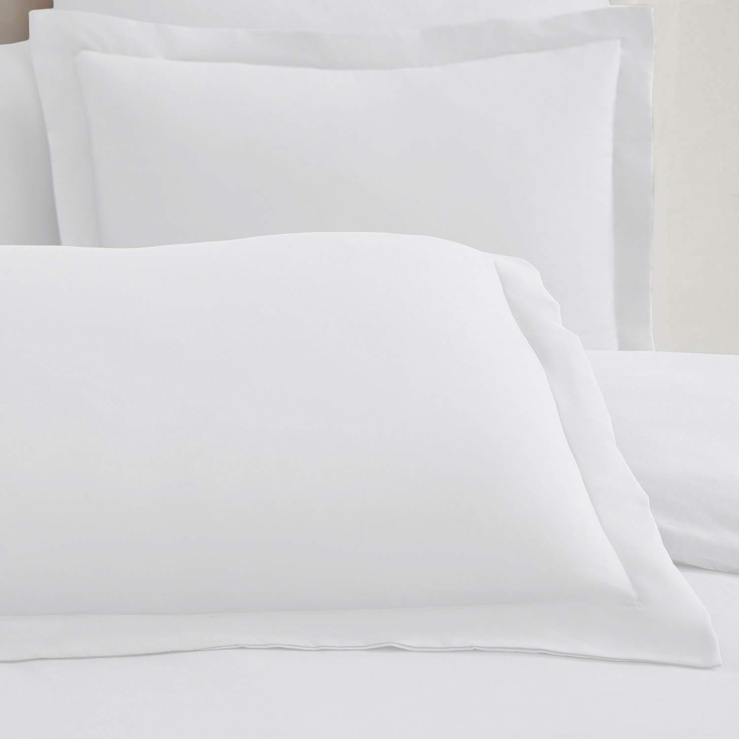 Mellanni Queen Bed Sheet Set + Duvet Cover Set Bundle&Save - Hotel Luxury Bedding - Bundle Includes: 4pcs Bed Sheet Set and 5pcs Duvet Cover Set (Queen, Lavender/White)