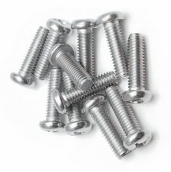 LuiQiuFa50Pcs M4x8mm Machine Screws Pan Phillips Cross Head Screw 304 Stainless Steel Fasteners Bolts