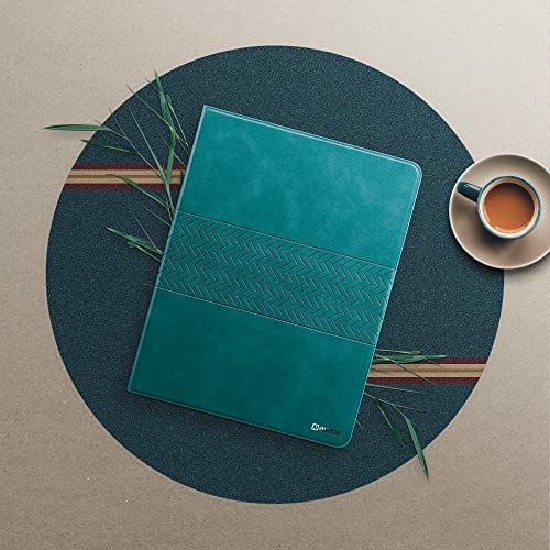 auaua Case for iPad Air 3rd Generation 2019 / iPad Pro 10.5 2017, with Built-in Pencil Holder, Auto Sleep/Wake, Adjustable Angle, Vegan Leather (Green)