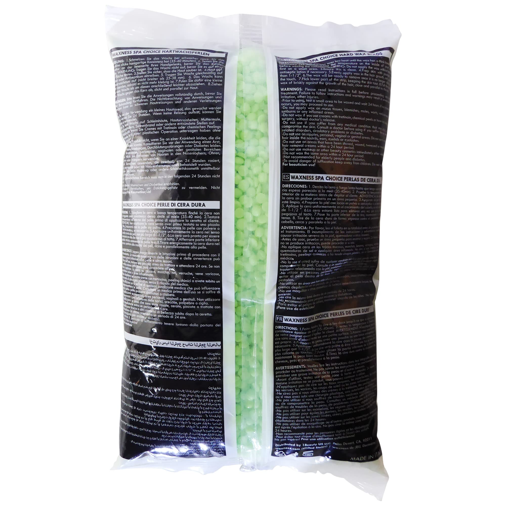 Waxness Spa Choice Rosin Free Multidirectional Hard Wax Lime 2.2 lb / 1 kg