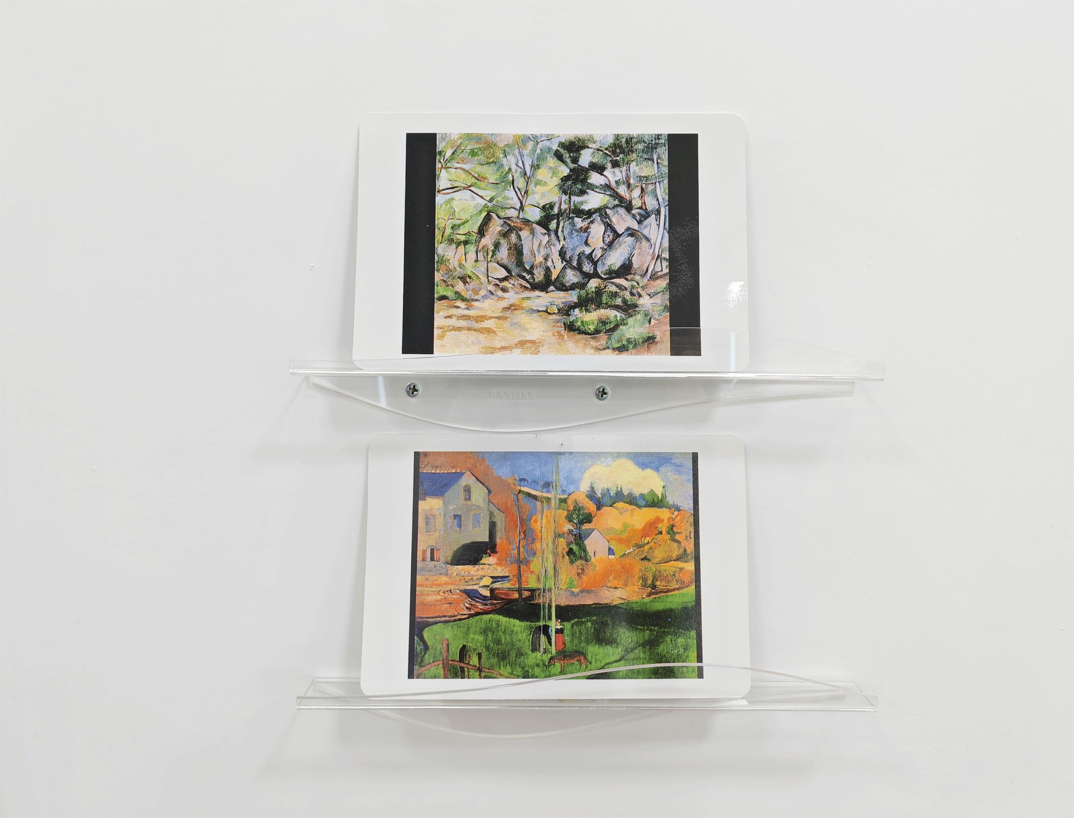 12'' Transparent Acrylic Wall Bookshelf Display Stand, Wall Mounted Storage Rack, Character Statue Picture Display Stand, Photo Frame Storage Rack, Wall Mounted Bookshelf, Cosmetics Display Cabinet