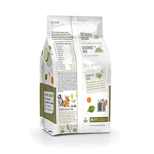 Witte Molen Pure Rabbit Food Seed Mixture Carrot & Celery Dry Food, 4.4 lbs, (Mini Rex, Lionhead Rabbit, English Lop, Dutch Rabbit) (3 Pack Pure Rabbit Food Seed, Carrot & Celery)