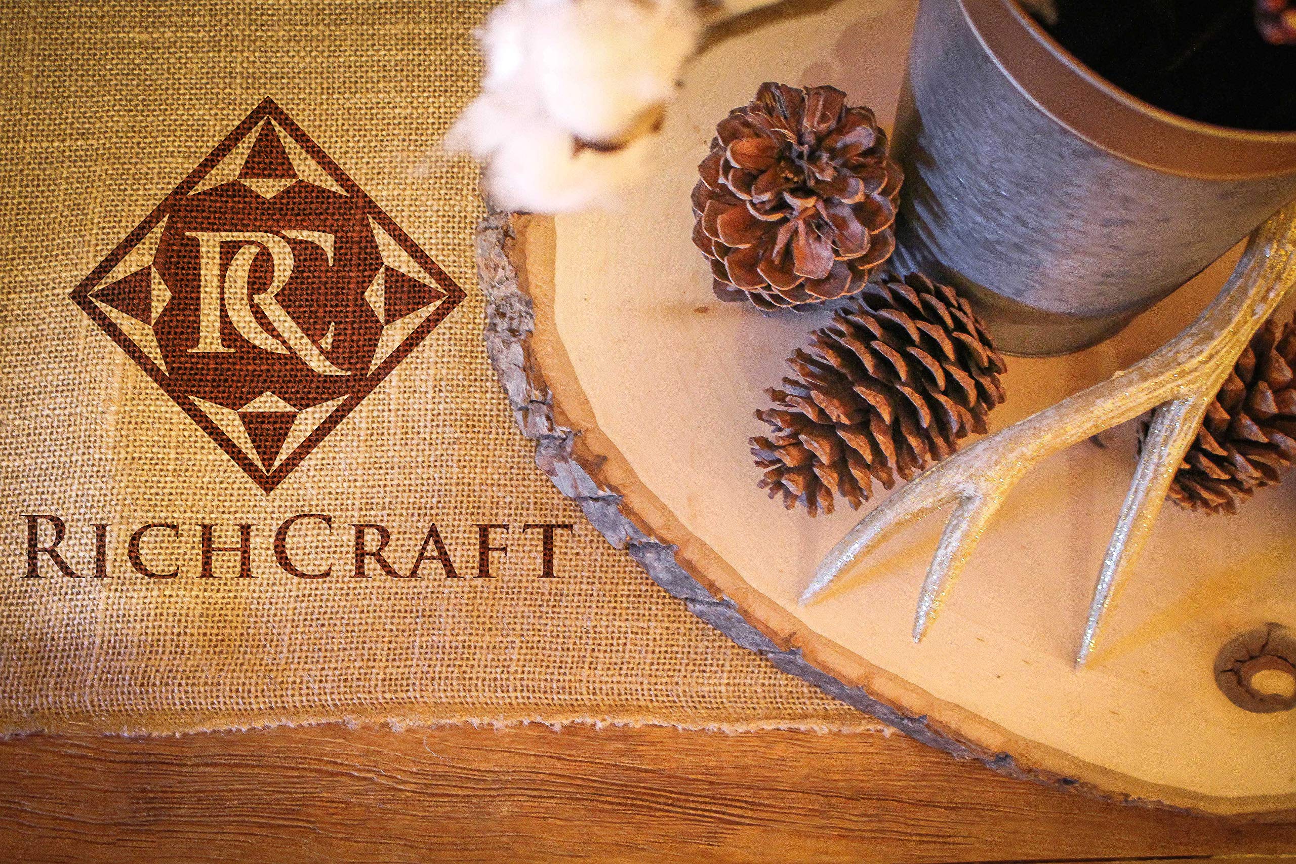 12" x 10yd NO-FRAY Burlap Roll ~ 3 - 5 Table Runners ~ Natural Long Fabric with Finished Edges. Perfect for Weddings, Placemats, Crafts. Decorate Without The Mess!
