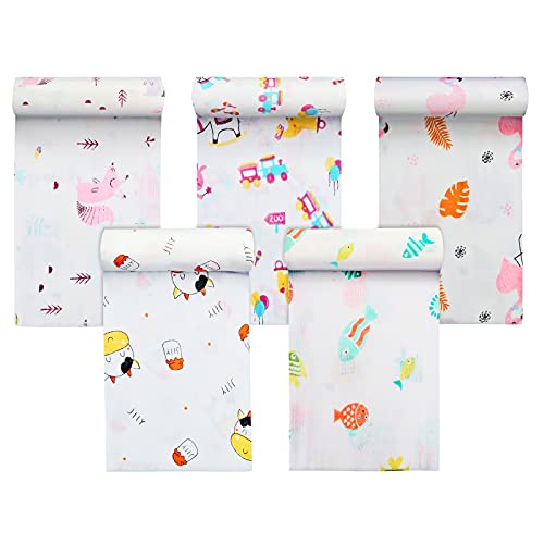 Koo-dib Baby Muslin Swaddle Blanket The Comfy Swaddles Sack 0-3 Months Receiving Baby Blanket Set of 5 Newborn Essentials Must Haves are Swaddle Blankets Baby Girl 30x30 Inches Infant Wraps
