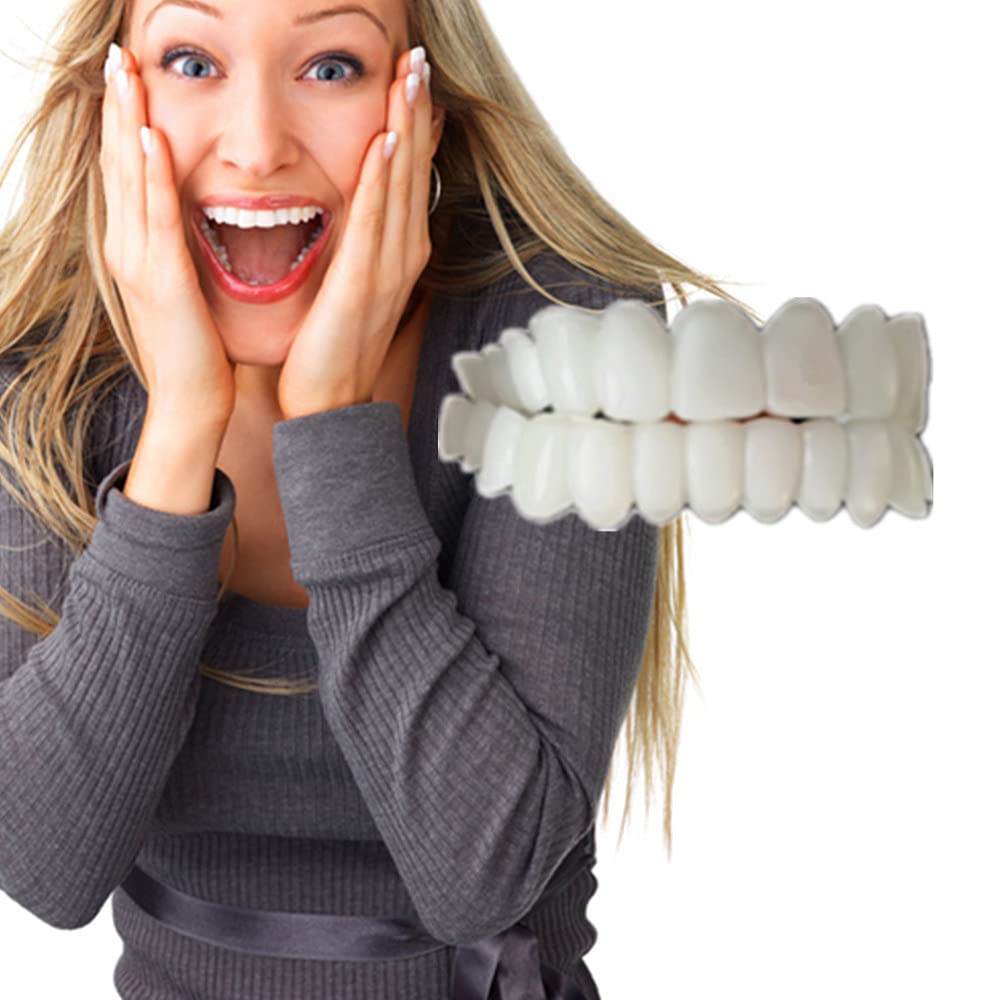 New Silicone Gel Smile Upper and Lower Cosmetic Teeth Tooth Cover Perfect Smile Veneers Comfort Fit Flex molds Mold Denture Braces