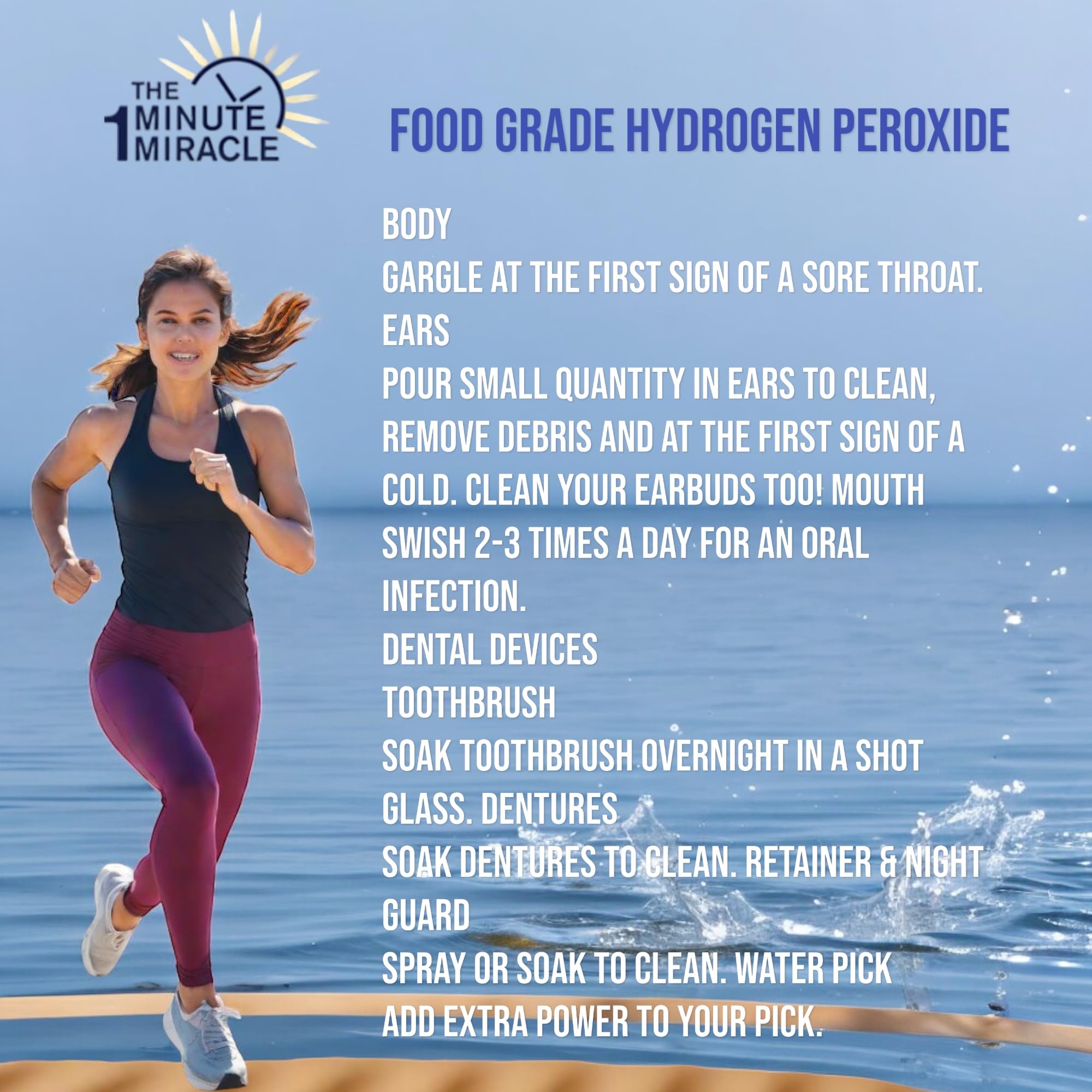 12% H2o2 Hydrogen Peroxide Medical Food Grade - 2 Bottles - 4 oz with Dropper Recommended by The One Minute Cure Book and by Professionals.