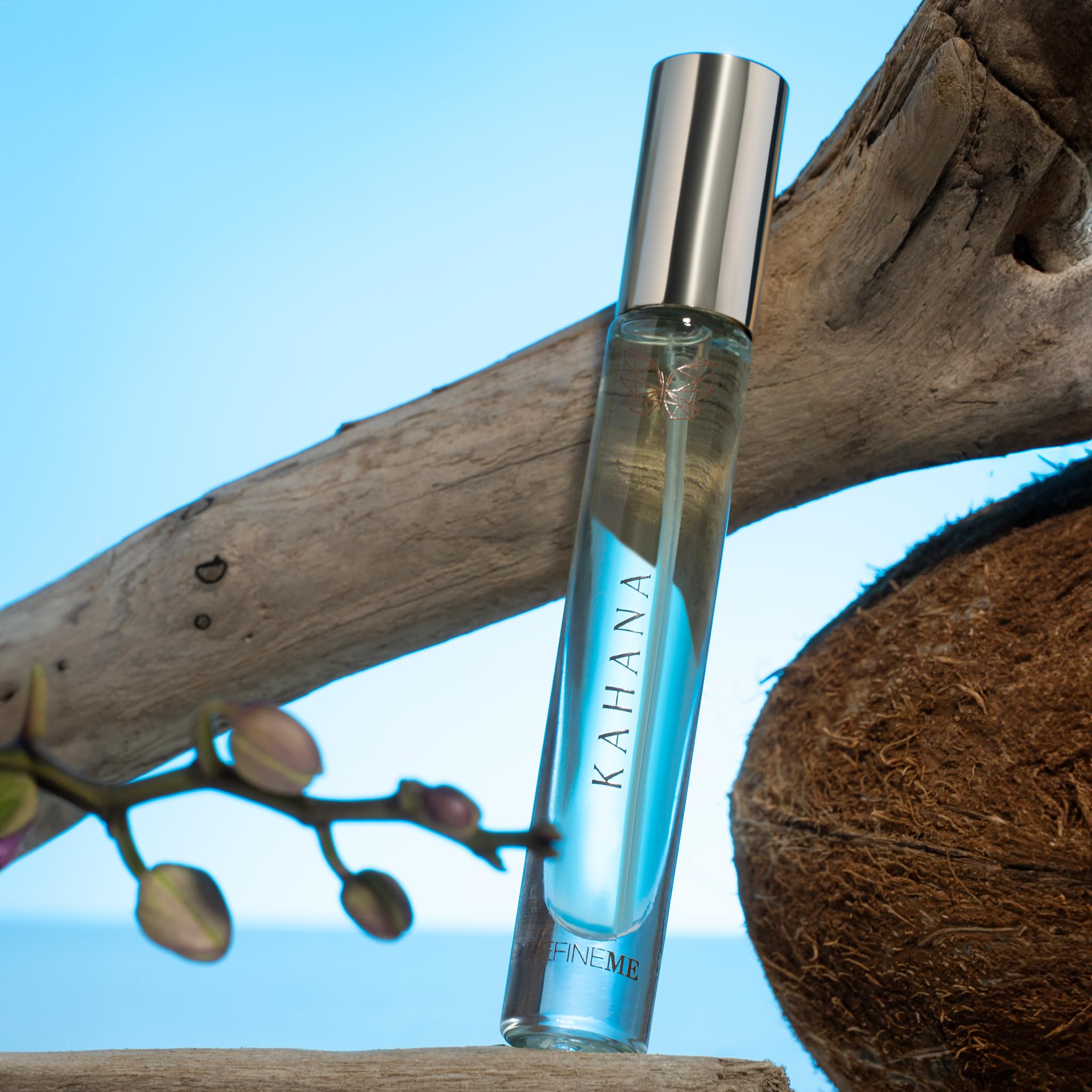 DefineMe Natural Perfume Mist, Kahana, 0.3 FL OZ, Travel Size, Purse Spray