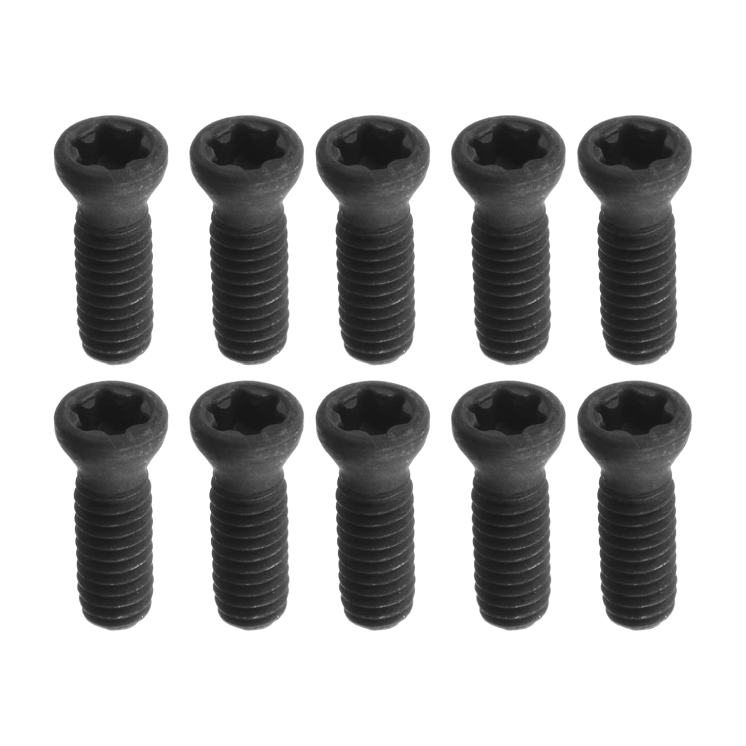Auniwaig Black Screws Torx M2.5 x 8mm Carbon Steel Flat Head Socket Head Cap Screws Bolt 12.9 Grade for Replacement 10pcs