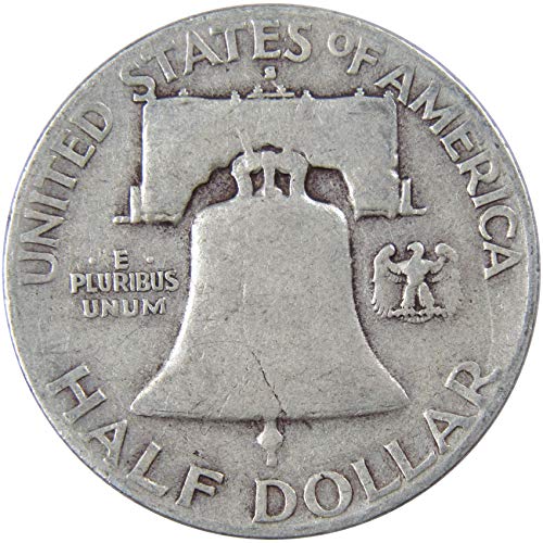 1949 S Franklin Half Dollar F Fine 90% Silver 50c US Coin Collectible