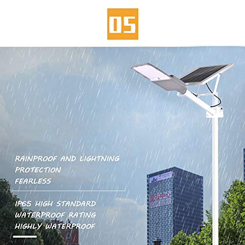 100W LED Solar Street Light Wall Lamp for Home Garden Lawn Road Hallway Stadium Patio Garage,Patio,Driveway Courtyard Light