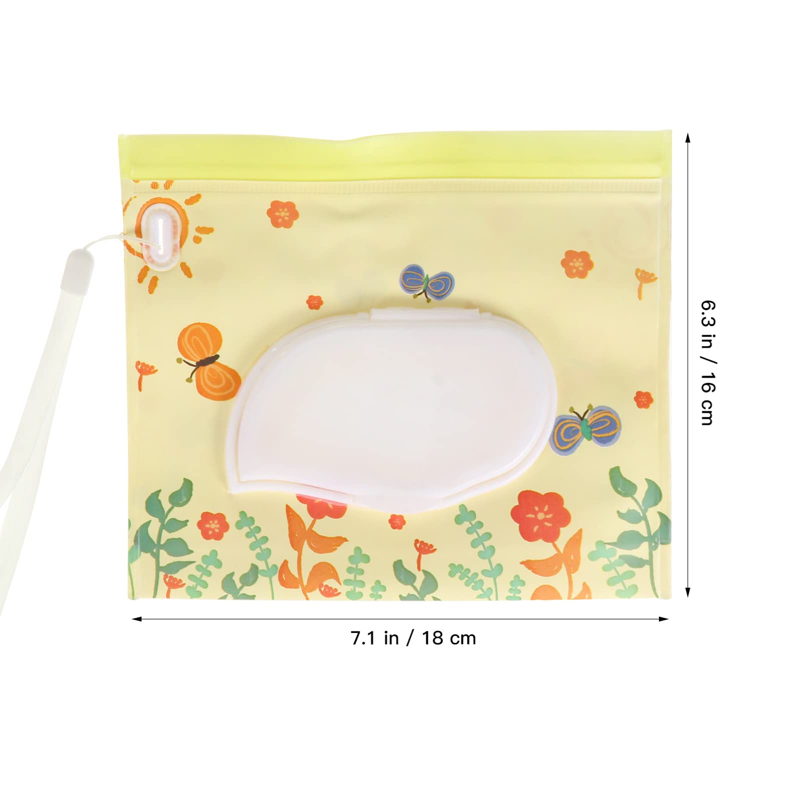 Healifty 4pcs Wet Wipe Pouch Dispenser Reusable Refillable Baby Wipes Bag Handy Travel Wipes Holder Case Diaper Bag