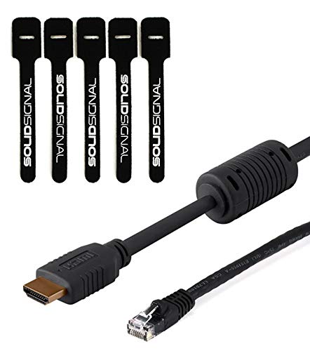 Blackmagic Design ATEM Mini Extreme ISO HDMI Live Stream Switcher Bundle with 6’ HDMI Cable, 7’ Cat5e Cable, and 5-Pack of SolidSignal Cable Ties (SWATEMMINICEXTISO)