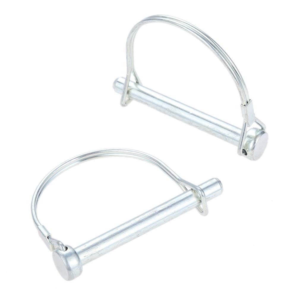10Pcs Shaft Lock pins, 1/4"x2-3/4" Safety Coupler Pin, Heavy Duty Wire Locking Trailer Pin Hitches