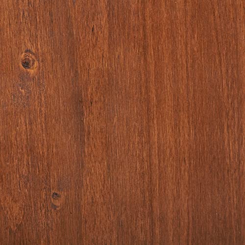 Amazon Brand - Rivet Mid-Century Stark 2-Drawer Nightstand, Square, Brown,18 in x 15 in x 24 in (D x W x H)