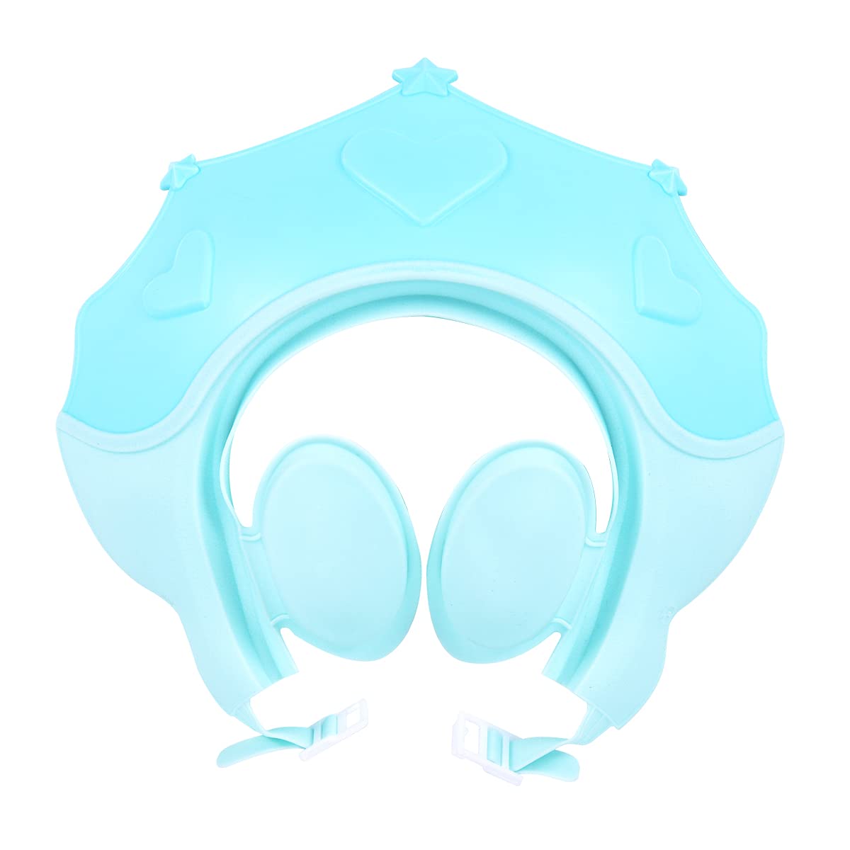 Baby Shower Cap Shampoo Visor Shield hat Kids Bath Washing Hair Rinser Prevents Water from Pooling in Face for Protector Toddler Children Eyes and Ears (Blue)