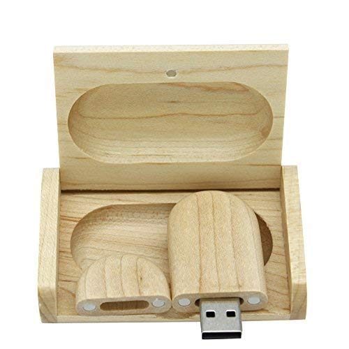 10PCS Maple Wood 2.0/3.0 USB Flash Drive with Wooden Box (3.0/16GB)