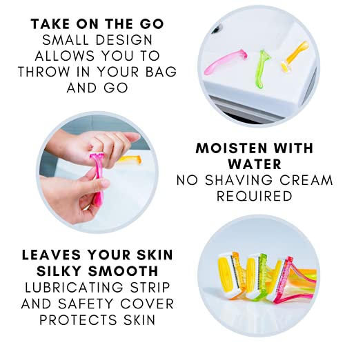 Tinkle Bikini Trimmer | 3 Packs of 3 Razors Each | Moisture Strip Razor for Sensitive Areas | Total 9 Razors