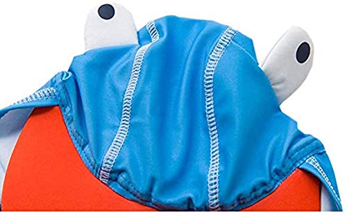 Baby Toddler Boys Two Pieces Swimsuit Set Boys Bathing Suit Rash Guards with Hat UPF 50+ FBA (Crab-c, 6-9 Months)