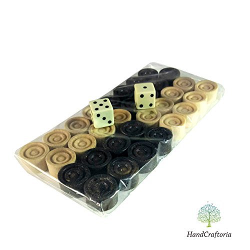 19.3 inhes Unique Wooden Backgammon Set Premium High Detail Wooden Carved Board Game