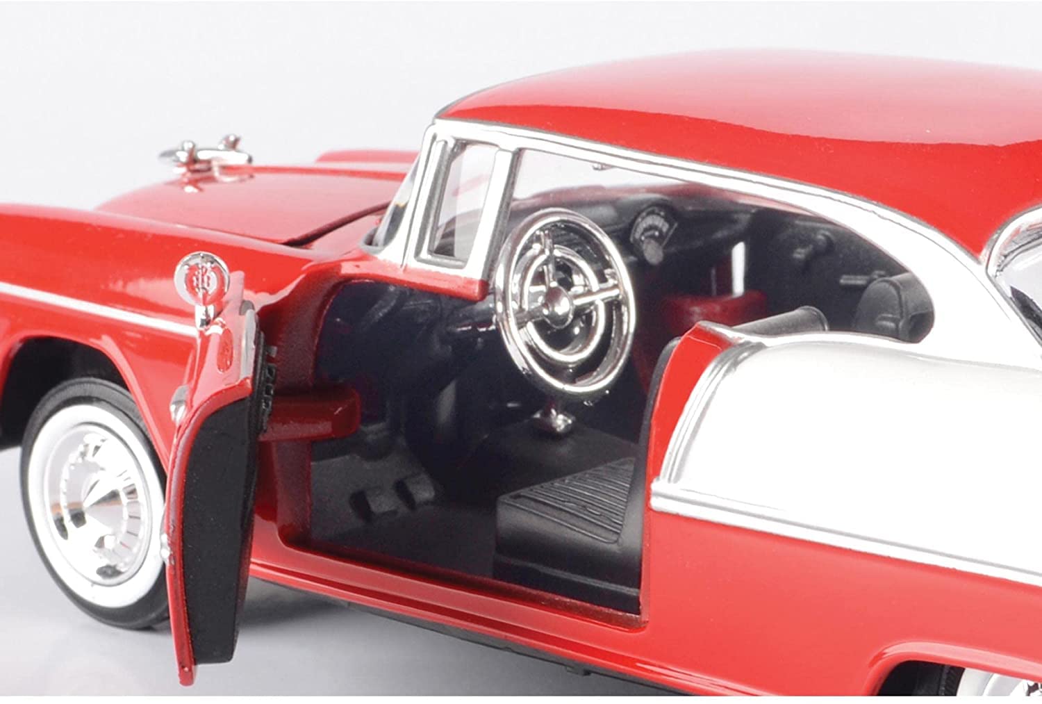 1955 Chevy Bel Air, Red - Showcasts 73229-1/24 Scale Diecast Model Toy Car, but NO Box