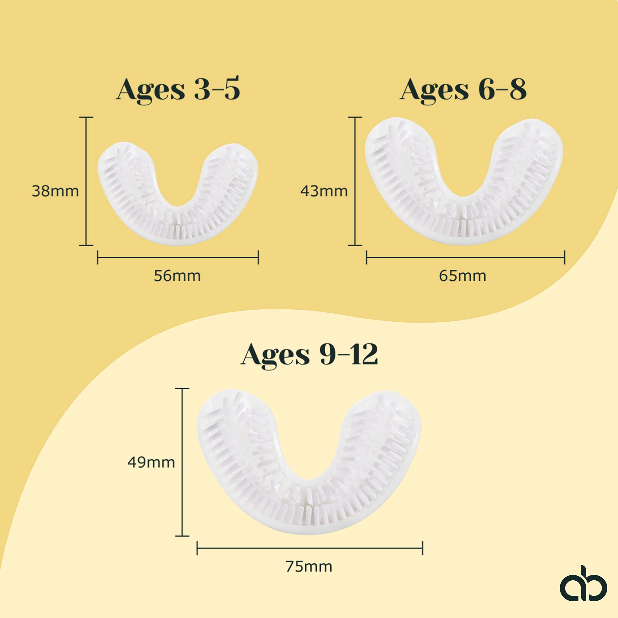 autobrush Single Sided U Shaped Nylon Brush Head Replacements, Soft and Unique 360° Nylon Bristles, Automatic Toothbrush Head Accessories,-Adults and Kids Sizes (Adults, XL, 1 Pack)