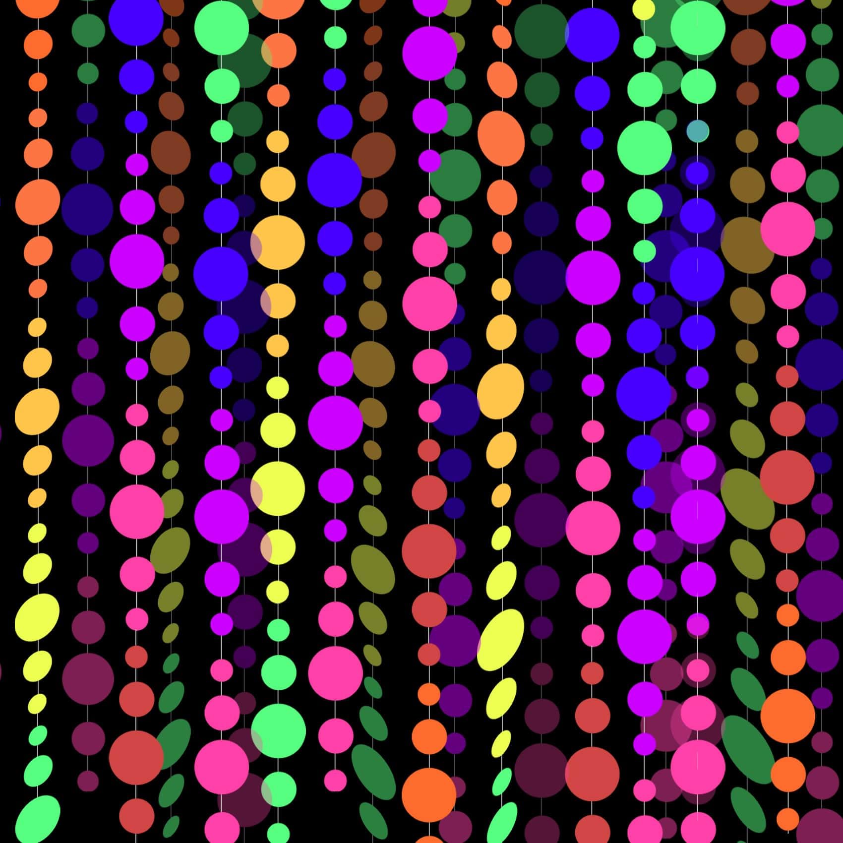 108Feet Neon Paper Garlands Circle Dots Party Hanging Decorations Glow in The Dark Neon Party Banner for Blacklight Fluorescent Party Supplies Birthday Wedding Glow Party Decorations（9 Colors）