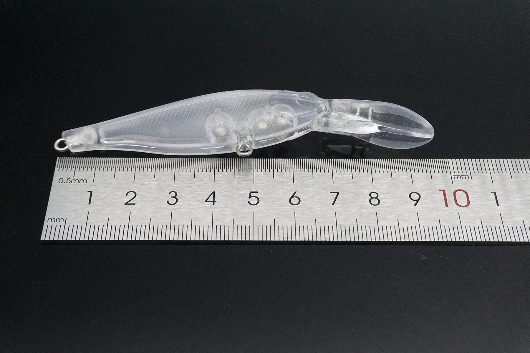 10PCS Unpainted Lure Blanks 6.29g 9.2cm with 5mm Free Fishing Eye Crankbait Baits Simulation Blank Body Clear Hard Baits Trout Salmon Minnow Lure Popper Lures Topwater Freshwater 5mm 8335