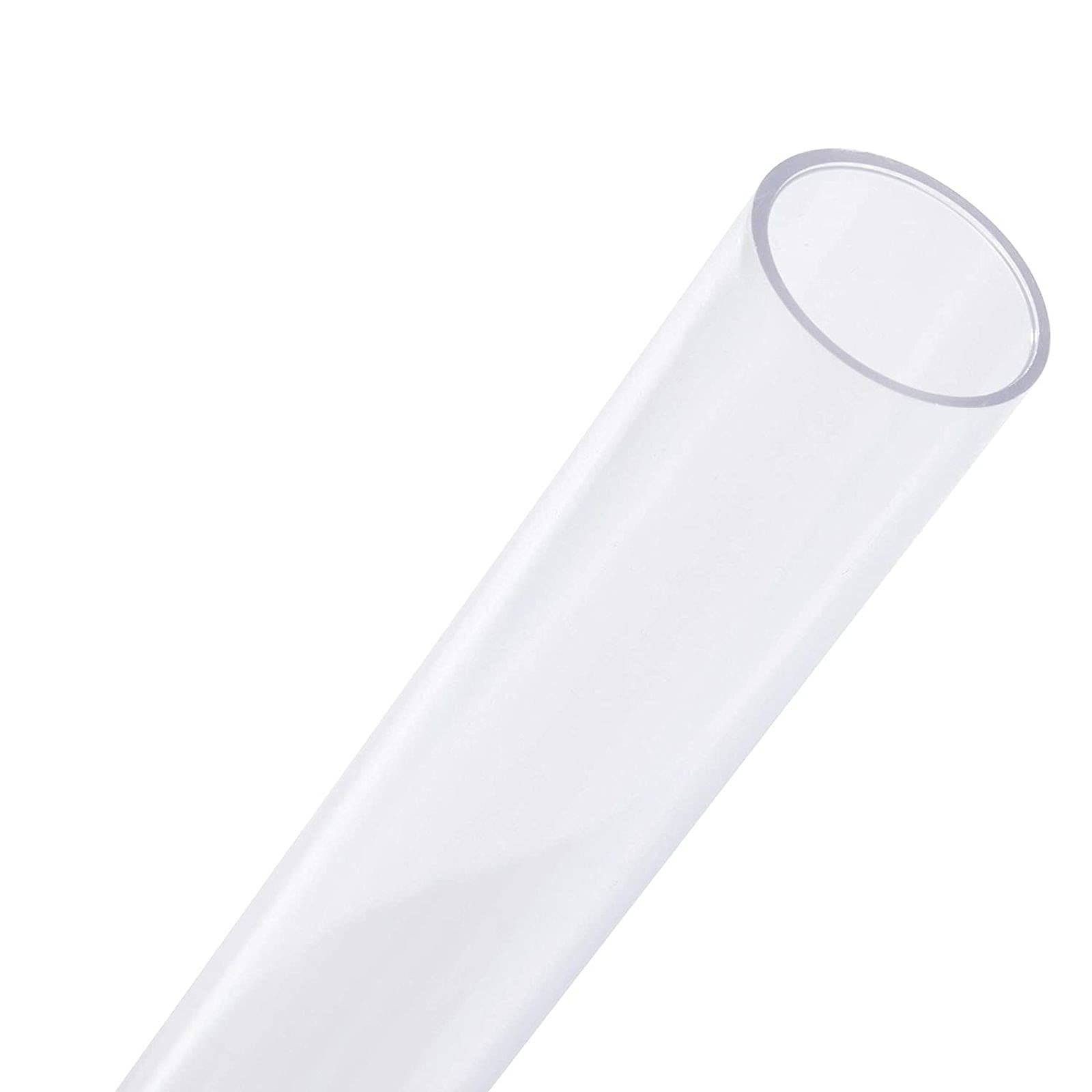 75-Pack Plastic Test Tubes with Lids - 12.5 x 98 mm Clear Plastic Vials, 7.5ml Sample Tubes for Craft, Scientific Experiment