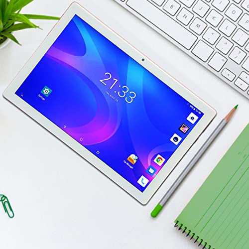 10.0 Inch Tablet Calling Tablet Front 8MP Rear 13MP 100240V 8 Core CPU 8GB 256GB Pink 1920x1200 for Gaming (US Plug)