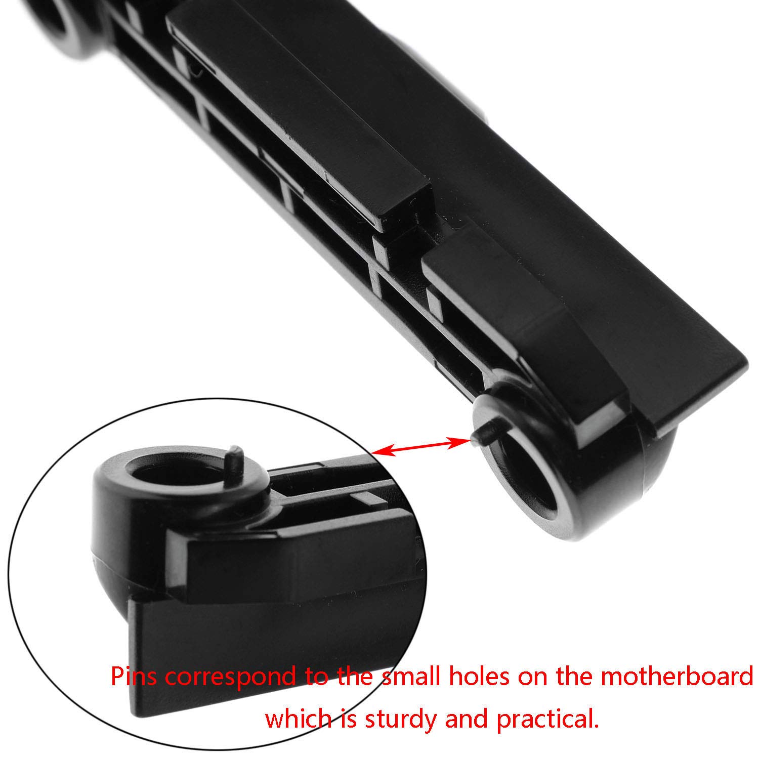 DGZZI CPU Fan Retainer Bracket 4PCS Black CPU Fan Support Bracket for AM4