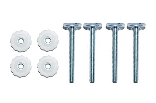 4 Pack Pressure Gates Threaded Spindle Rods M10 (10 mm),Baby Gates Accessory Screw Bolts Kit Fit for Baby and Pet Safety Gates Pressure Mounted Gates Guard