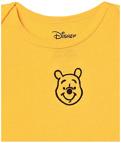 Amazon Essentials Disney | Marvel | Star Wars Unisex Babies' Short-Sleeve Bodysuits, Pack of 6, Winnie the Pooh Oh Bother!, 12 Months