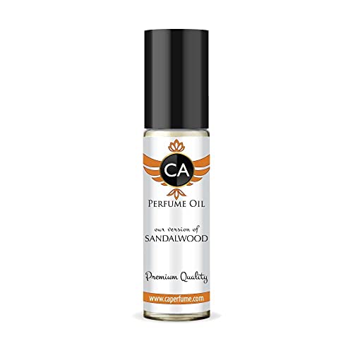 CA Perfume Impression of Emra Sandalwood For Women & Men Replica Fragrance Body Oil Dupes Alcohol-Free Essential Aromatherapy Sample Travel Size Concentrated Long Lasting Attar Roll-On 0.3 Fl Oz/10ml