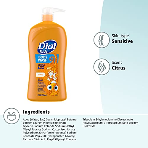 Dial Kids Body Wash, Citrus, 32 fl oz