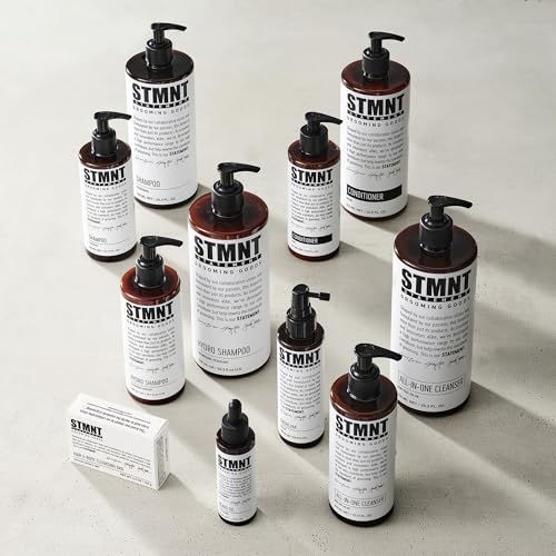 STMNT Grooming Goods Conditioner, 9.3 oz,Softens Hair,Restores Shine,Moisturizing Formula,Activated Charcoal & Menthol,All Hair Types