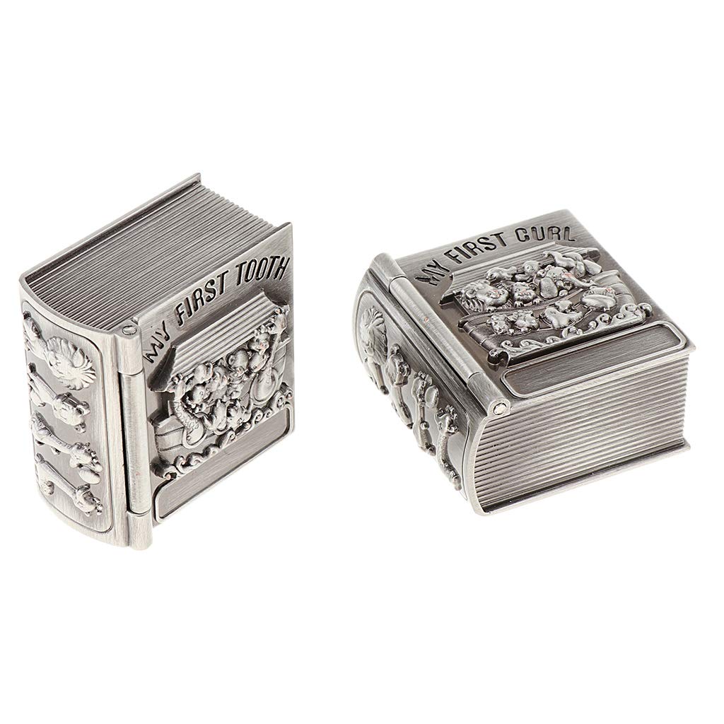 lahomia My First Tooth Curl Trinket Box Set Keepsake Baby Shower Birthday Gifts