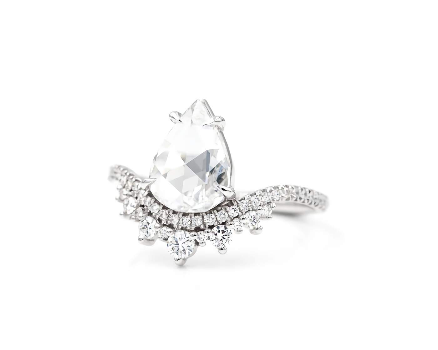 1.85 Carat (ctw) moissanite engagement rings for women 14K gold moissanite rings - personalized ring