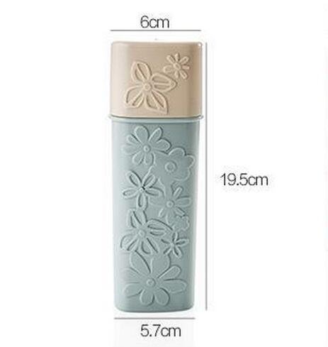 2PCS Portable PP Plastic Toothbrush Toothpaste Holder Case for Travel Use Color Random