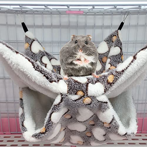 2 Pieces Guinea Pig Rat Hammock, Bunkbed Guinea Pet Small Animal Hanging Hammock Hamster Ferret Cage Accessories Toys Bed for Small Animals Chinchilla Parrot Ferret Squirrel Sugar Glider Playing