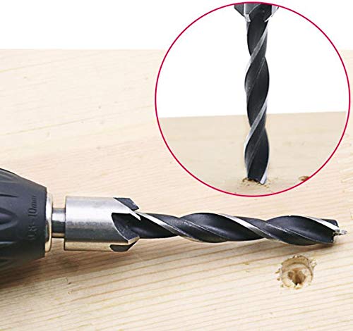 7pcs Countersink Drill Bits Woodworking Countersink Drill Bits Set, Center Drill Bit Set High-Speed Steel Countersink Drill Bits for Woodworking 3mm-10mm with Hex Key (Countersink Drill Bits)