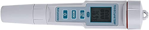 YUESFZ Precise Water Quality Tester 4 in 1 PH TDS EC Temp Test Pen Digital Water Quality Tester Meter for Drinking Water Swimming Pool Practical Water Quality Detector