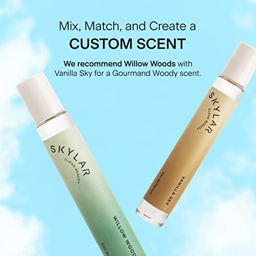 Skylar Willow Woods Eau de Parfum - Hypoallergenic & Clean Perfume for Women & Men, Vegan & Safe for Sensitive Skin - Woody Perfume with Notes of Pine, Fir Balsam & Willow - 10mL /0.33 Fl oz