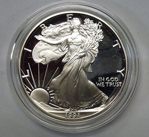 1991 S American 1 oz. Silver Eagle Dollar Proof US Mint