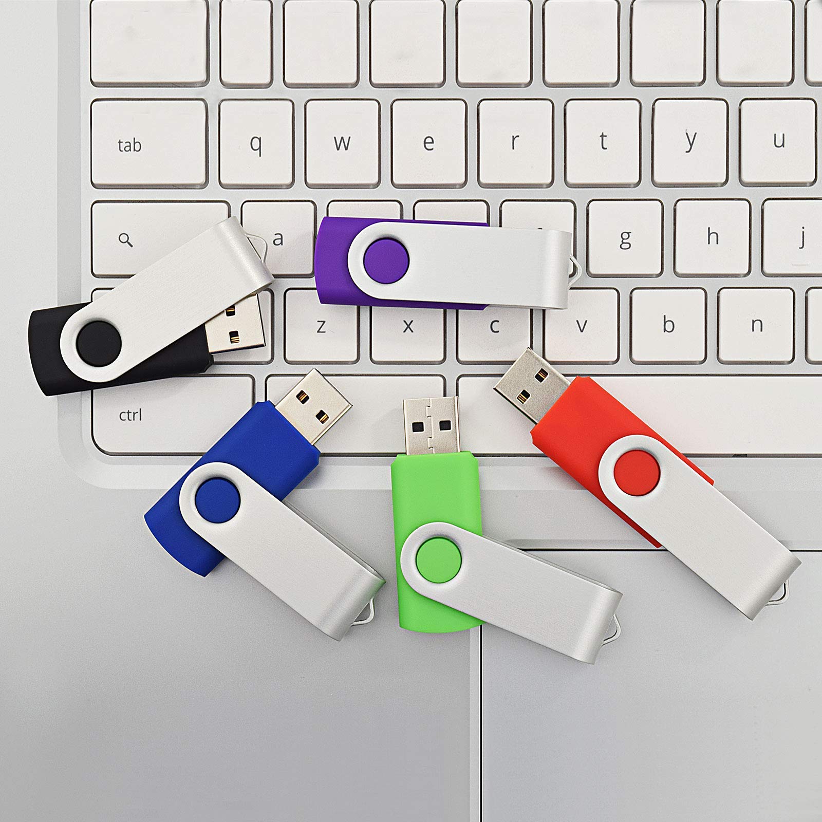 10×32GB-3.0 Black + 10×32GB-3.0 Multicolor USB Flash Drives Thumb Drives