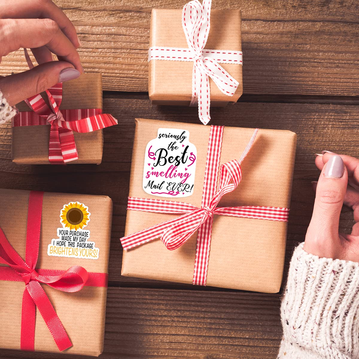Seriously The Best Smelling Mail Ever Stickers,Thank You Stickers,Handmade Stickers,Small Shop Stickers,Envelopes Stickers for Small Business, Online Retailers,Handmade Goods,500 Labels Per Roll