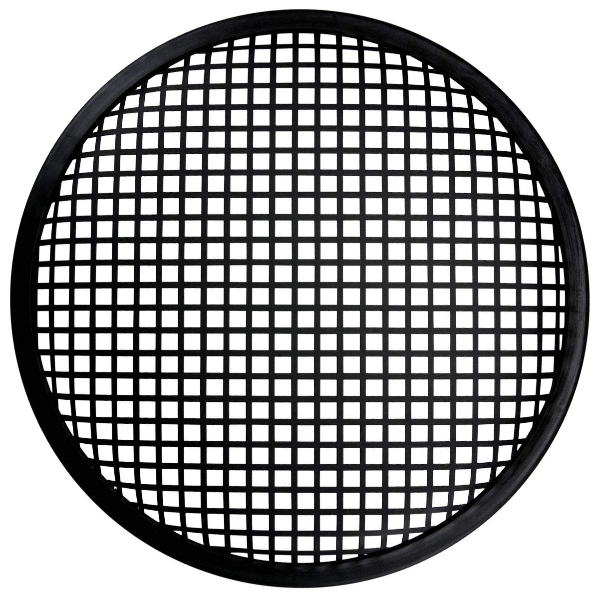 4 Pairs 15" Inch Subwoofer Metal Waffle Grills - Universal Speaker Cover Guard - Black