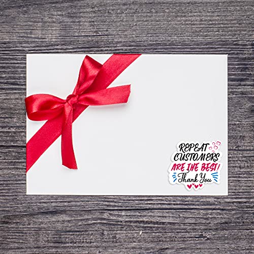 Wailozco Repeat Customers are The Best Stickers,Thank You Stickers,Handmade Stickers,Small Shop Stickers,Envelopes Stickers for Small Business, Online Retailers,Handmade Goods,500 Labels Per Roll