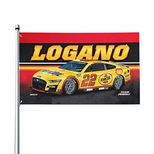 #22 Joey Logano Flag 3x5 Ft Polyester Fabric with 2 Brass Grommets Banners for Outdoor Indoor Decoration