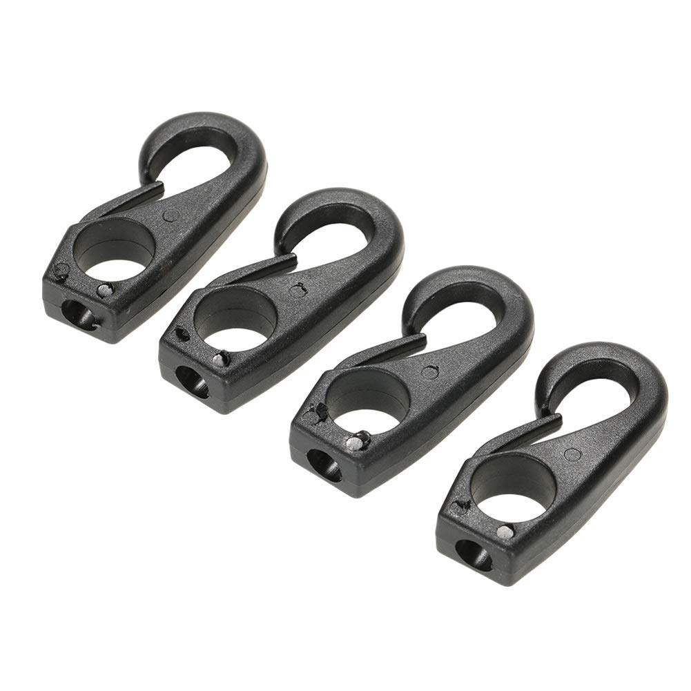10pcs Sailing Clips Accessories Marine Kayak Canoe Tie Down Shock Line Plastic Bungee Hook Rafting Loop Buckle Water Sports
