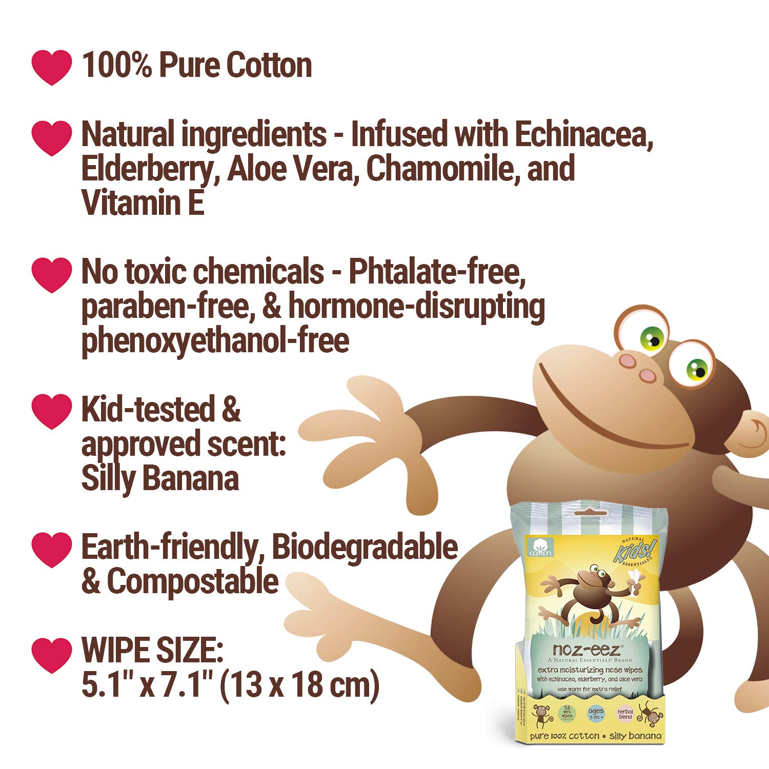 Natural Essentials Lil' Peepers Bundle - Baby Eyelid Cleansing Wipes, (30Ct) & 2 Packs of Moisturizing Nose Wipes (64 Wipes)